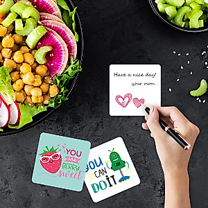 Fantasyon Lunch Box Notes for Kids, 60 Pcs Cute Positive Affirmation Lunch Box Cards for Kindergarten Kids, Inspirational and Motivational Love Lunchbox Notes for Boys Girls