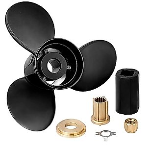 Young Marine OEM Grade Aluminum Outboard Propeller for Mercury Engines 135-300HP&Mercruiser Alpha One Propeller,Hub Kits Included, 15 Spline Tooth,RH (14 1/2 x 19 Pitch)