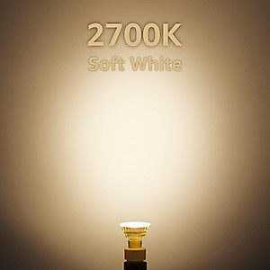 MASTERY MART LED GU10 Spotlight Light Bulbs, 50 Watt Equivalent, 5.5W Dimmable, Full Glass Cover Reflector, 2700K Soft White, 25000 Hours, UL Listed, Energy Star Certified (Pack of 6)