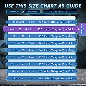 13.3 inch Computer Privacy Screen (16:9) - Blue Light Screen Protector - Laptop Anti Glare Screen Protector by Akamai