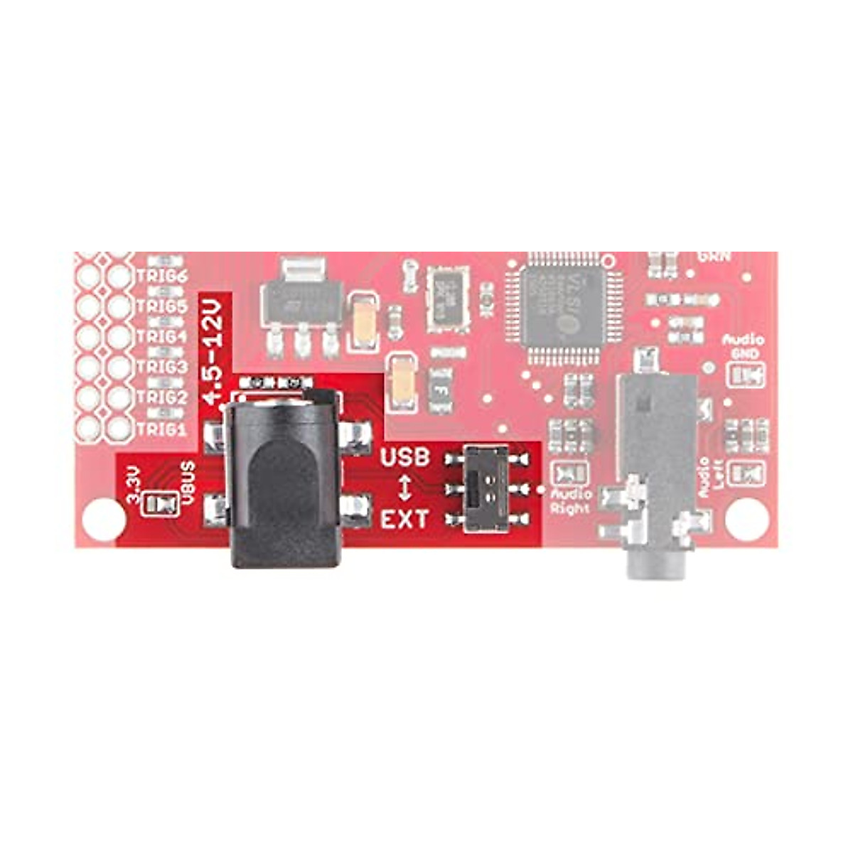 SparkFun MP3 Trigger - 18 Trigger inputs to Alternate Functions Random & sequential Track Selection Transport Controls Even Volume up/Down Real-Time Volume Control Full-Duplex Serial Control