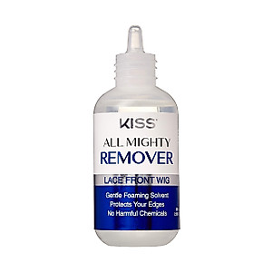 Red by Kiss All Mighty Lace Front Wig Remover- Gentle Foaming Solvent, Protect Your Edges, No Harmful chemicals 60mL (2.03 fl OZ)- KAMR01 (Remover)