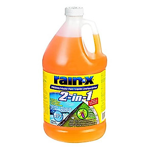 Rain-x 113645 De-icer & Bug Remover Windshield Washer Fluid, 1 Gallon (Pack of 6)