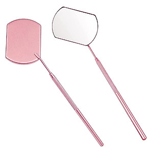 UUYYEO 2 Pcs Stainless Steel Eyelash Extension Mirrors Large Lash Mirrors Eye Makeup Mirrors Eye Lash Mirrors Lash Technician Supplies
