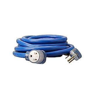Coleman Cable 19228806 8/3 Heavy-Duty STW 50-Amp/250-Volt Nema 6-50 Blue Welder Extension Cord; 50-Feet