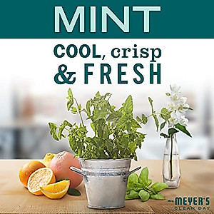 Mrs. Meyer's Scented Soy Tin Candle, 12 Hour Burn Time, Made with Soy Wax and Essential Oils, Mint, 2.9 oz