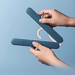 XINGWANG 4-Piece Portable Folding Travel Hanger, Outdoor Drying Rack with Clip, Travel Goods