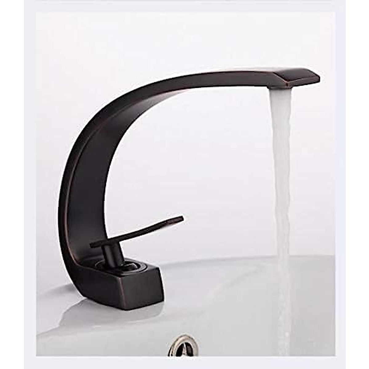 Kitchen Taps Innovative Black Brass Bathroom Basin Faucet Cold and Hot Water Mixer Taps Antique Bath Sink Taps Mixer
