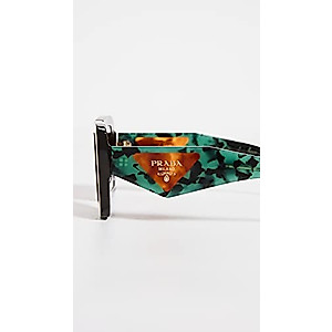 Prada Women's 23YS Symbole Sunglasses, Tortoise, Brown, Print, One Size
