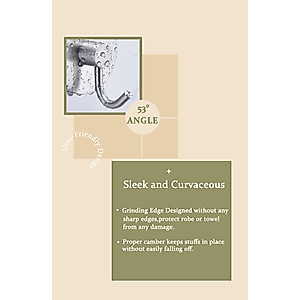 Towel Hooks for Bathroom 2 Pack (Brushed Nickel) - Shower Suction Hook Loofah Bathrobe Cup Heavy Duty Glass Windows Tile Door 304 Stainless Steel Bathroom Hooks