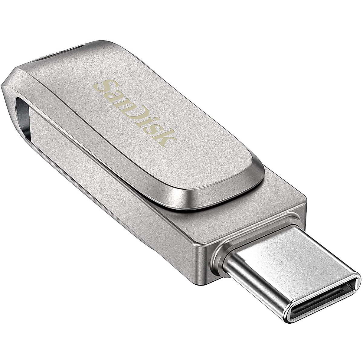 SanDisk Ultra Dual Drive Luxe USB Type-C 64GB Flash Drive for Smartphones, Tablets, and Computers - High Speed USB 3.1 Pen Drive (SDDDC4-064G-G46) Bundle with (1) Everything But Stromboli Lanyard