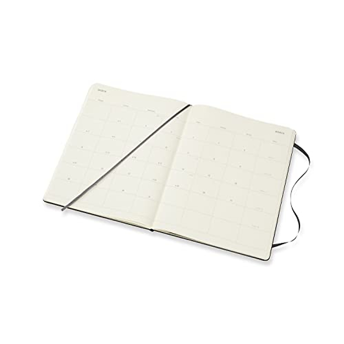 Moleskine Classic 12 Month 2022 Monthly Planner, Hard Cover, XL (7.5" x 9.75"), Black
