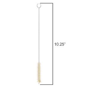 Redecker Straw Cleaning Brush, Dishwasher Safe and Reusable, 10-1/4-Inches Long