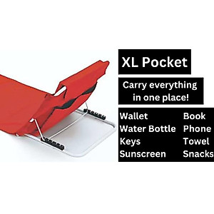 Leiky Life Portable Foldable Adjustable Waterproof Sand Resisstant Back Support Floor Pool Beach Tanning Camping Grass Lounge Chaise Chair