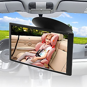 Practical Baby Rear seat Mirror Mirror car Suction Cup Rear View Mirror with Rear View Child Safety Rear View Adjustable Baby Mirror for The car Interior