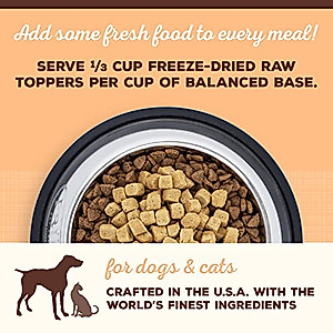 Primal Cupboard Cuts Freeze Dried Raw Cat Food & Dog Food Topper, Grain Free Meal Mixer for Dogs & Cat (Pork, 3.5 oz)