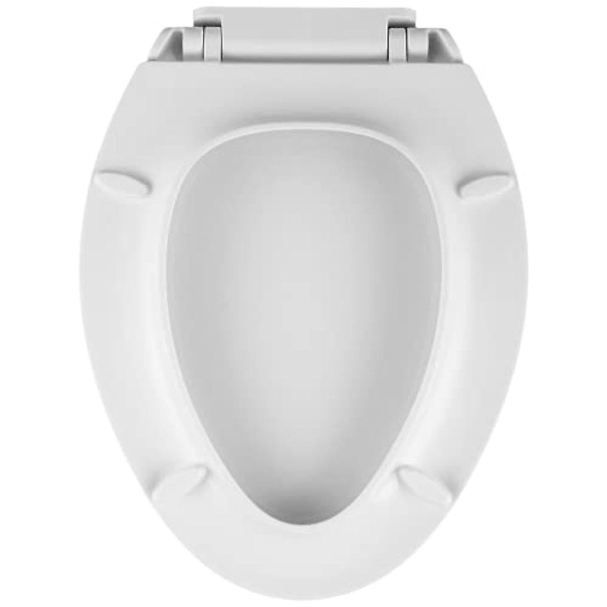 Geiweet elongated Toilet Seat with Cover,Quiet and slowly close,Easy to install and disassemble,Easy to clean,Durable plastic,Standard extended toilet,White