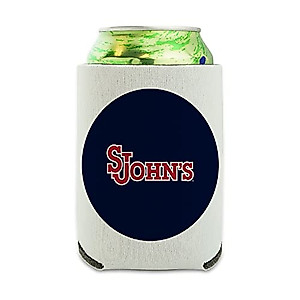 St. John's University Secondary Logo Can Cooler - Drink Sleeve Hugger Collapsible Insulator - Beverage Insulated Holder