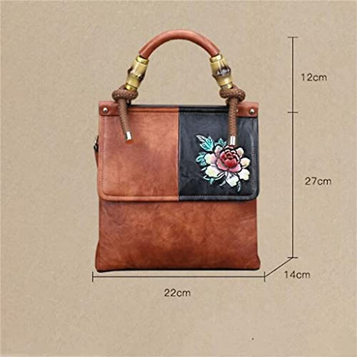 DANN Women's Embossed Retro Women's Handbag Shoulder Bag Handbag Handbag Buckle Women's Messenger Bag (Color : E, Size : As Shown in The Figure)