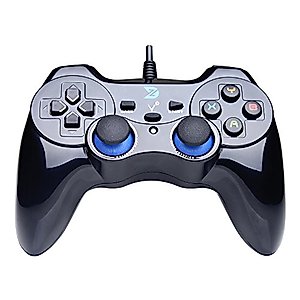 ZD-V+ USB Wired Gaming Controller Gamepad For PC/Laptop Computer(Windows XP/7/8/10/11) & PS3 & Android & Steam - [Black]