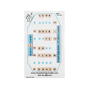 Fantastic Finger Guide for Violas | Stringed Musical Instruments | Fingerboard and Fretboard Stickers for Learning All Notes | Kids/Adult Beginner Viola Finger Guide |14" Size