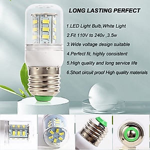 Kscjdg KEI D34l Frigidaire Refrigerator Light Bulb - for 5304511738 Light Bulb Frigidaire Refrigerator Parts PS12364857 AP6278388 -(110V-240V 3.5W)-1Pack