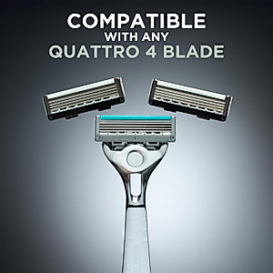 Wilkinson Sword Quattro Titanium Sensitive Razor Blades - Pack of 8 Blades