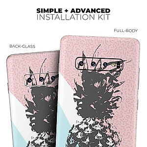 DesignSkinz Coral Mint Summer Pineapple v1 Protective Vinyl Decal Wrap Skin Cover Compatible with The Samsung Galaxy S20 (Screen Trim & Back Glass Skin)