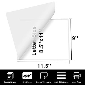 LabelMore Thermal Laminating Pouches - Laminating Sheets - Thermal Laminating Paper for Laminator - 9 X 11.5-inches/Letter Size - 3mil Thickness - 100pack