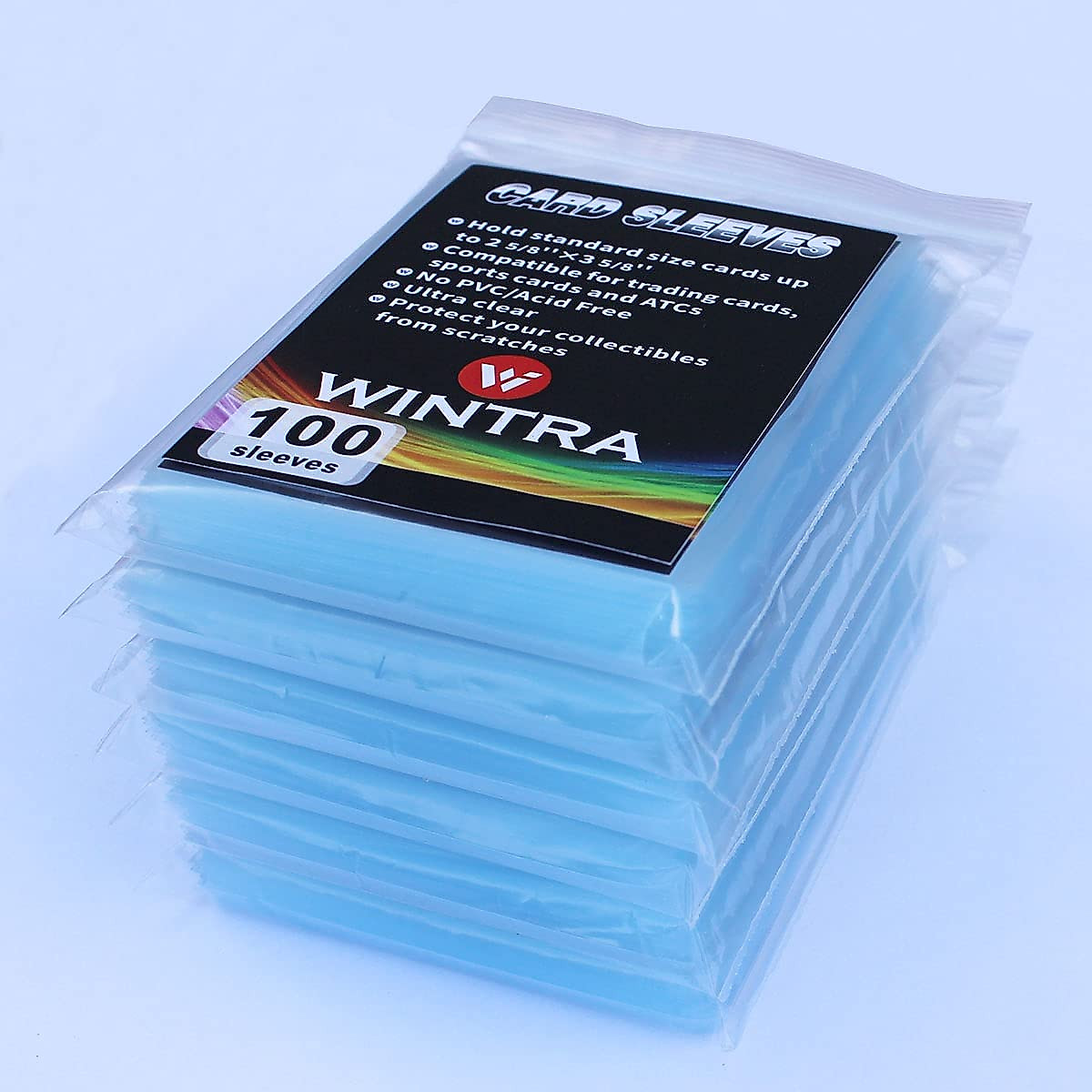 WINTRA 1200 Count Ultra Clear Penny Card Sleeves,Soft Card Protectors for Baseball Cards, Sleeved Trading Cards
