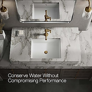 Kohler K-72762-9M-2MB Artifacts Single Handle Bathroom Sink Faucet, 1.2 GPM, Vibrant Moderne Brushed Brass