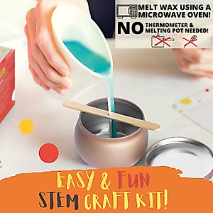 PURPLE LADYBUG Easy & Complete Candle Making Kit with Essential Oils - DIY Arts and Crafts for Adults Women - Full Candle Making Kits for Beginners & Teens - Make Your Own Scented Candles Gifts