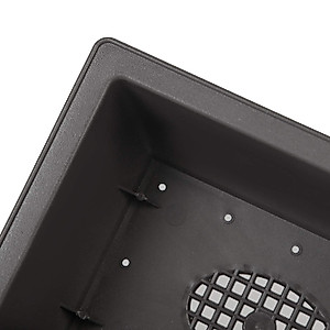 KINJOEK 20 PCS 6.5 Inch Plastic Bonsai Training Pots with Drainage Trays, Rectangular Plant Bonsai Pot, Flower Succulent Tree Growing Pots Container for Garden, Indoor, Home Decorative