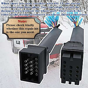 WYPabiqis MSC04753 MSC04754 Boss Plow Harness Repair, Boss Plow Plug, Snow Plow Wiring Harness Repair Kit for BOSS Snowplow Blade