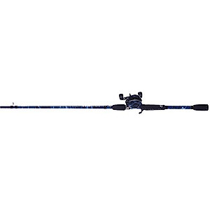 Abu Garcia Aqua Max Low Profile Baitcast Reel and Fishing Rod Combo Multi, LP - 7' - Medium Heavy - 1pc