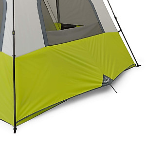 CORE 12 Person Instant Cabin Tent | 3 Room Huge Tent for Family with Storage Pockets for Camping Accessories | Portable Large Pop Up Tent for 2 Minute Camp Setup