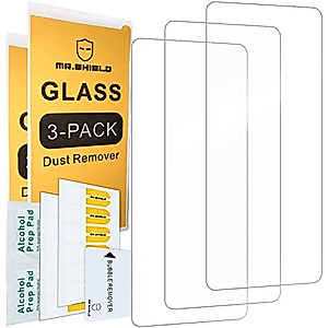 Mr.Shield [3-Pack] Designed For OnePlus 9 / OnePlus 9 5G [Upgrade Maximum Cover Screen Version] [Tempered Glass] [Japan Glass with 9H Hardness] Screen Protector with Lifetime Replacement