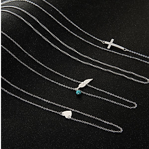 Masedy 12Pcs Sexy Waist Belt Belly Chains for Women Bikini Body Chain Beach Jewelry Set B-Silver tone