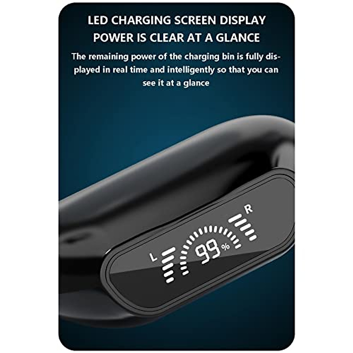 Wireless Earbuds Bluetooth 5.3 in-Ear High Sound Quality Light-Weight Earbuds Built-in Microphone,Waterproof Immersive Premium Sound Headset with Charging Case for Sports Open Ear Headset (Black)