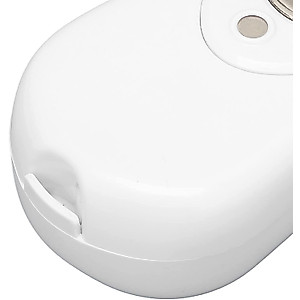 Qweeon Electric Can Opener,Battery Operated Can Opener with Smooth Edge,One Touch Can opener for Kitchen, White, 5.5x2.56x2.95 inch