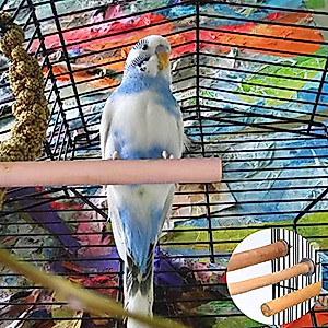 matafat 59Inch Bird Rope Perch,Bird Toys,1Pcs Bird Rope Stand & 3Pcs Wooden Bird Perch for Parakeets Cockatiels, Conures, Macaws, Lovebirds, Finches