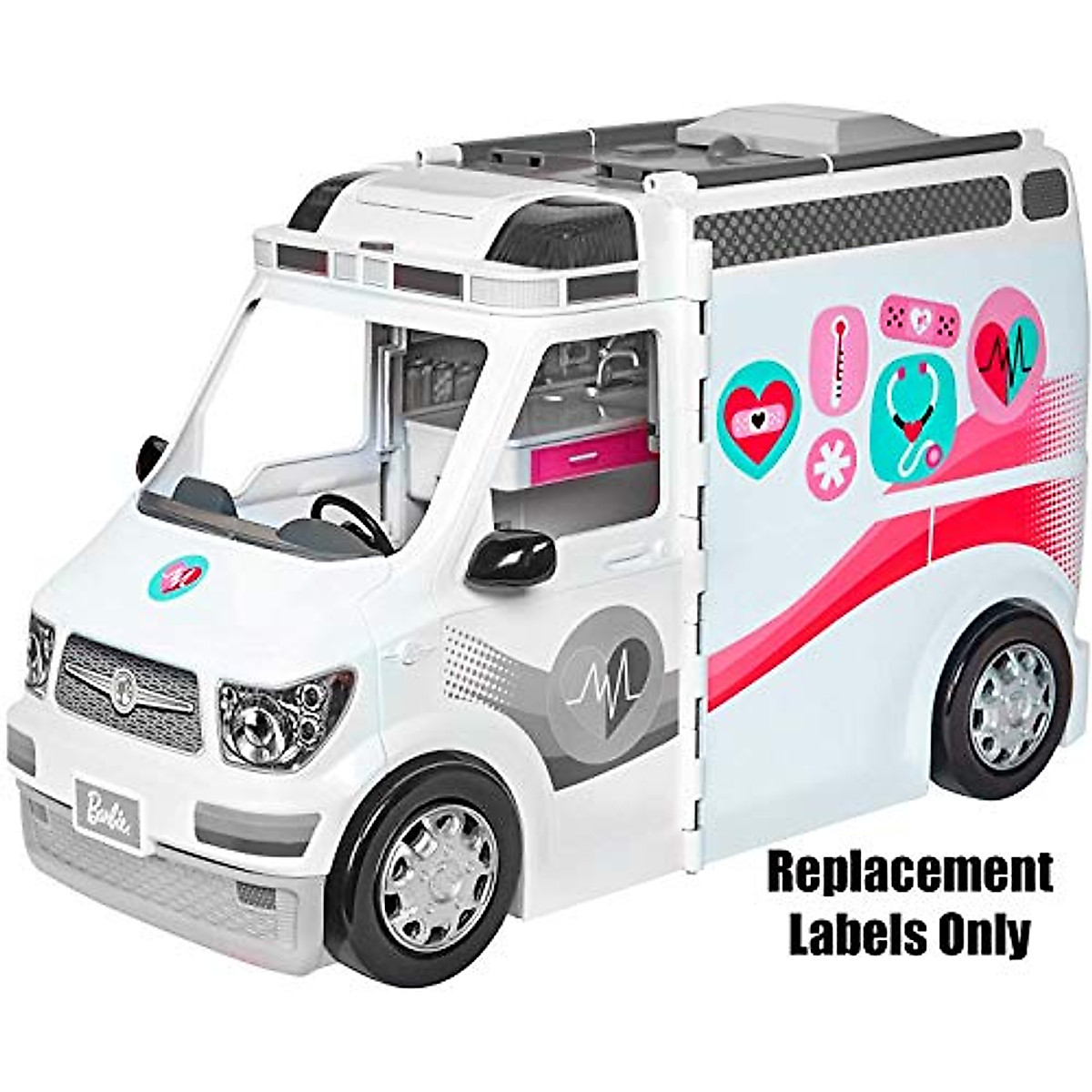 Replacement Stickers for Barbie Care Clinic ~ Barbie Doll Playset FRM19 Barbie Care Clinic ~ Replacment Labels ~ Sheet E ~ Stickers 31-39, 48,49 and 51