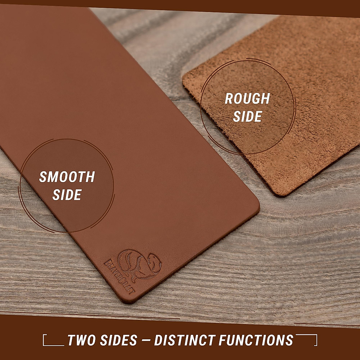 BeaverCraft BSH Kid Kids Knife Boy Scout Knife LS2P1 Stropping Leather Strop for Knife Sharpening Strop Double Sided