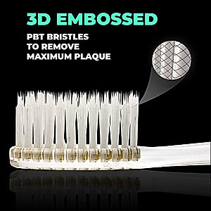 Solodent Toothbrush Soft, Silver Flossing Bristles (Pack of 2) Colors May Vary