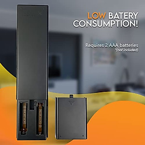 CEYBO OEM RMT-TX300U Remote Control Compatible with Sony Bravia TV Models: KDL-50W800C KDL-75W800C XBR-65X890C - Includes Netflix and YouTube Hotkeys