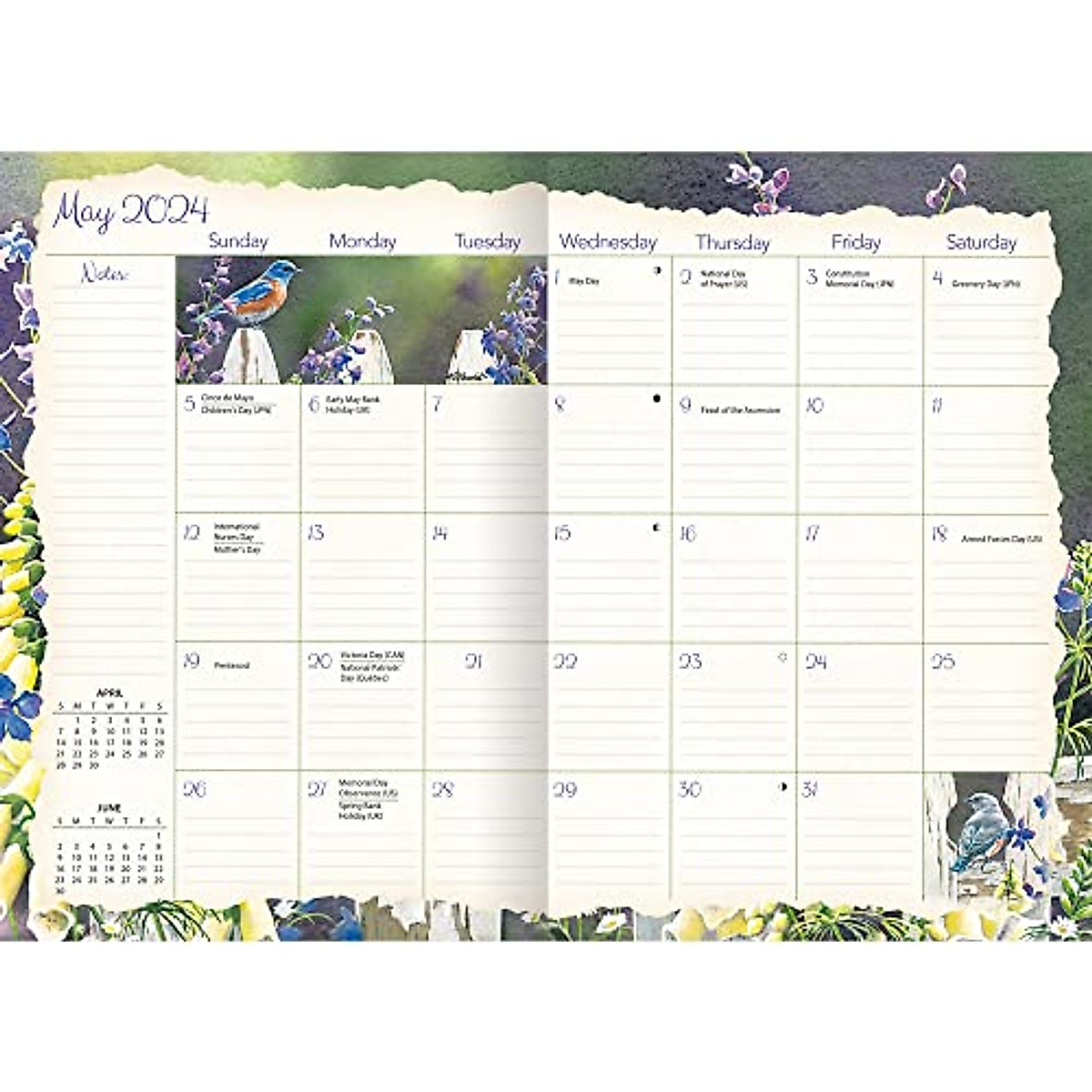 LANG Songbirds™ 2024 Monthly Planner (24991012120)