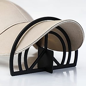 TOOVREN 4-Pack Hat Brim Bender Hat Curving Band Hat Shaper with Two Curve Options No Steaming Required Convinent for All Types of Hats(Black)