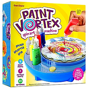 Spin Art Machine Kit - Paint Spiral Station Center - Kids Arts & Crafts Toys for Girls & Boys of All Ages - Cool Girl Gifts - Motorized Spinner Craft Workstation - Kid Gift Ideas