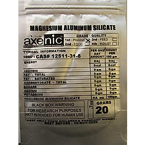 20 Grams Magnesium Aluminum Silicate Powder CAS Number 12511-31-8