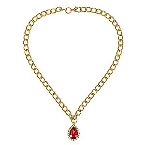 TIESOME Rhinestones Pendant Pet Collars, Adjustable Metal Drop Cat Dog Collar Necklace Crystal Diamond Elastic Collar with Pendant for Pet (Red)